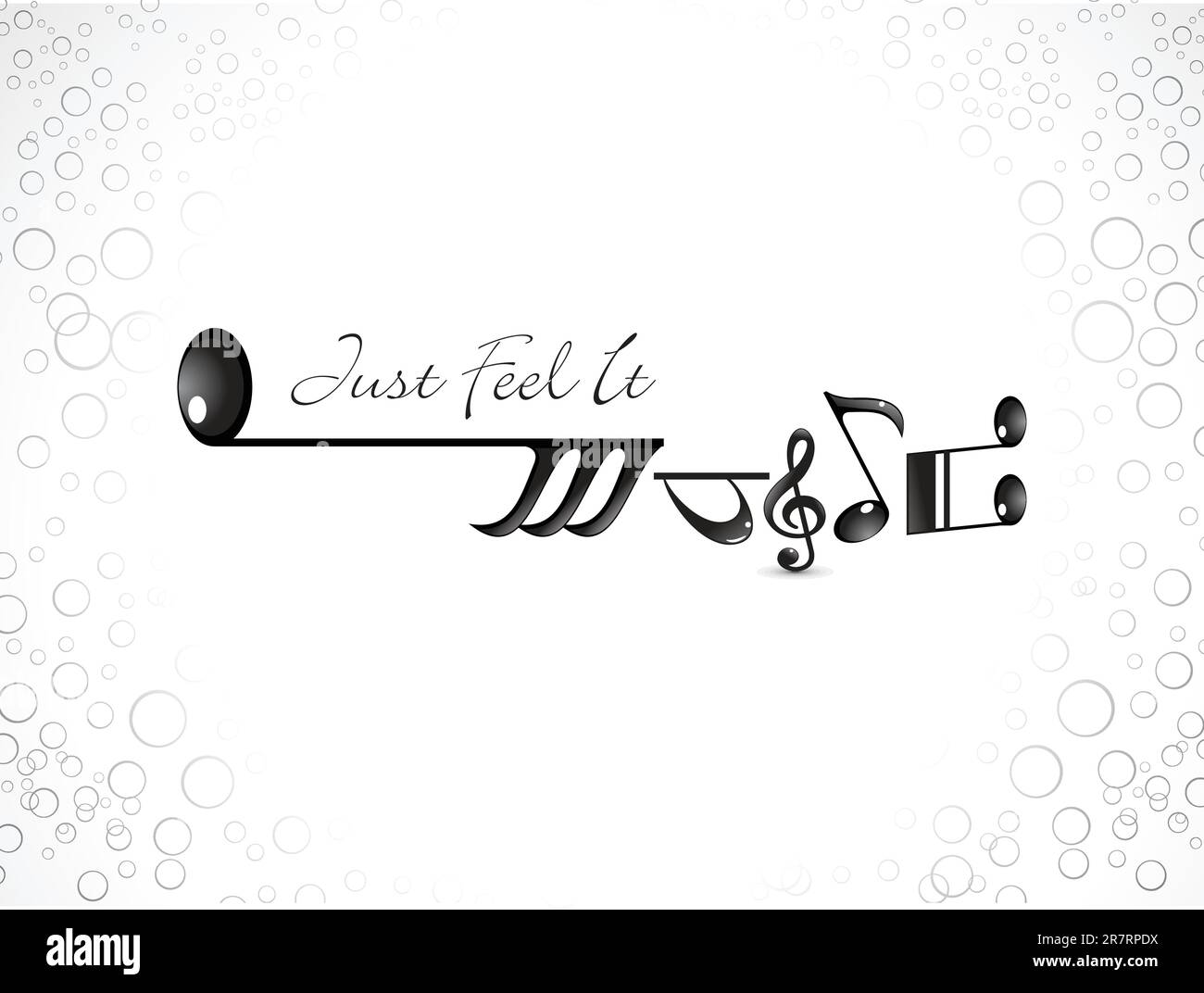 abstract musical note based music concept vector illustration Stock ...