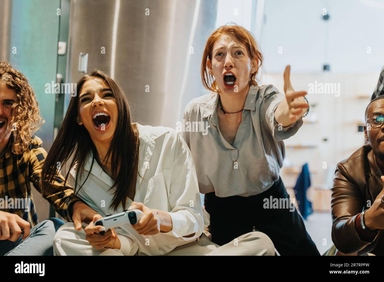 Knowledge against group colleagues hi-res stock photography and images ...