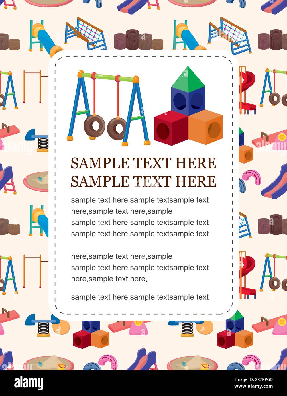 Playground border Stock Vector Images - Alamy