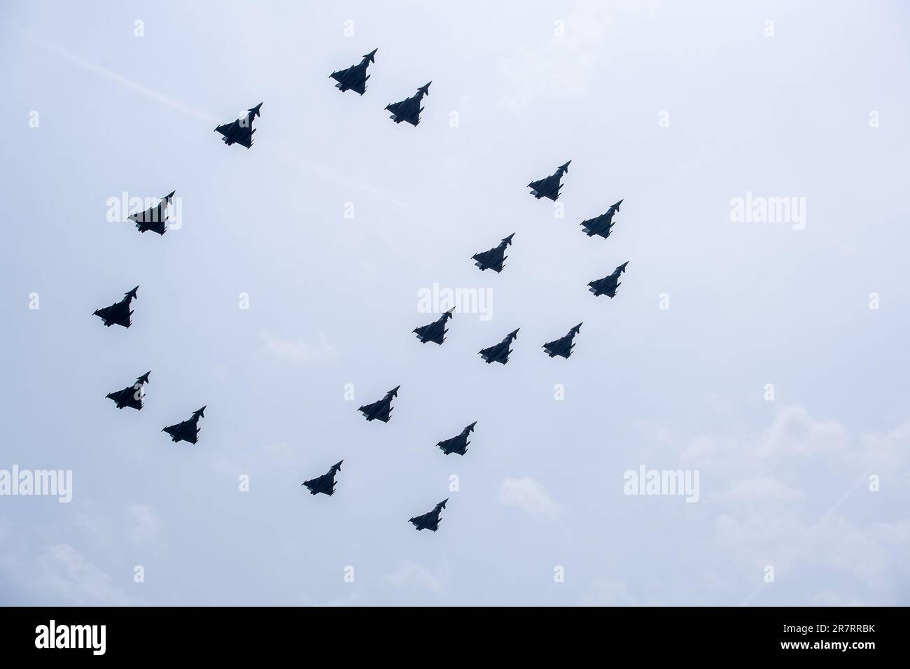 King charles birthday flypast hi-res stock photography and images - Alamy