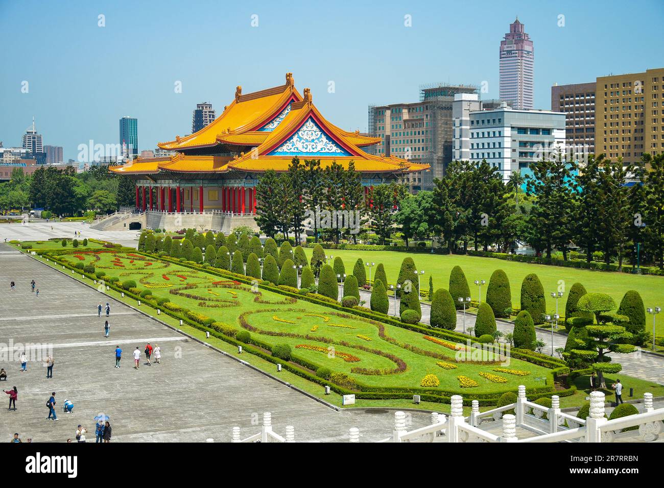 View over the National Taiwan Democracy Square at Chiang Kai-Shek ...