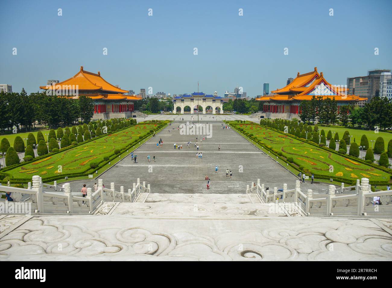 View over the National Taiwan Democracy Square at Chiang Kai-Shek ...