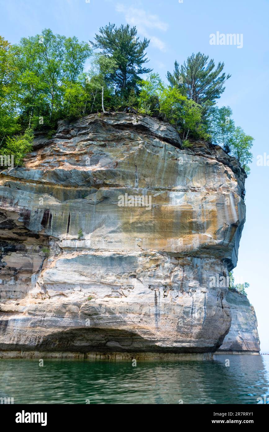 Exploring with a kayak, Pictured Rocks National Lakeshore, Munising ...