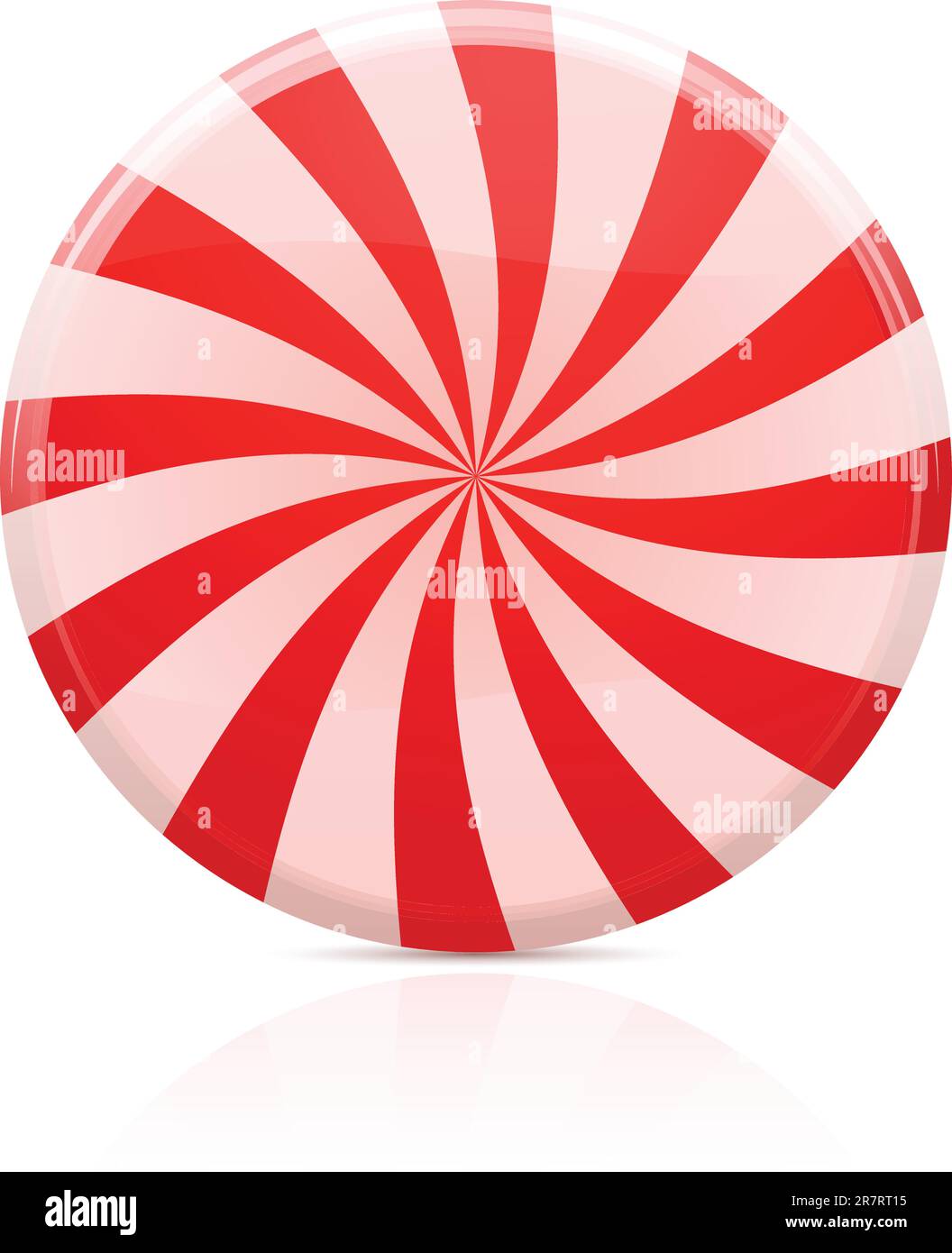 Striped sugar candy over white background Stock Vector Image & Art - Alamy