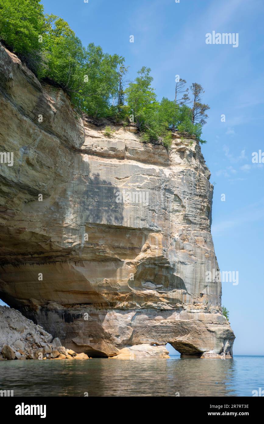 View of Grand Portal. Exploring with a kayak, Pictured Rocks National ...