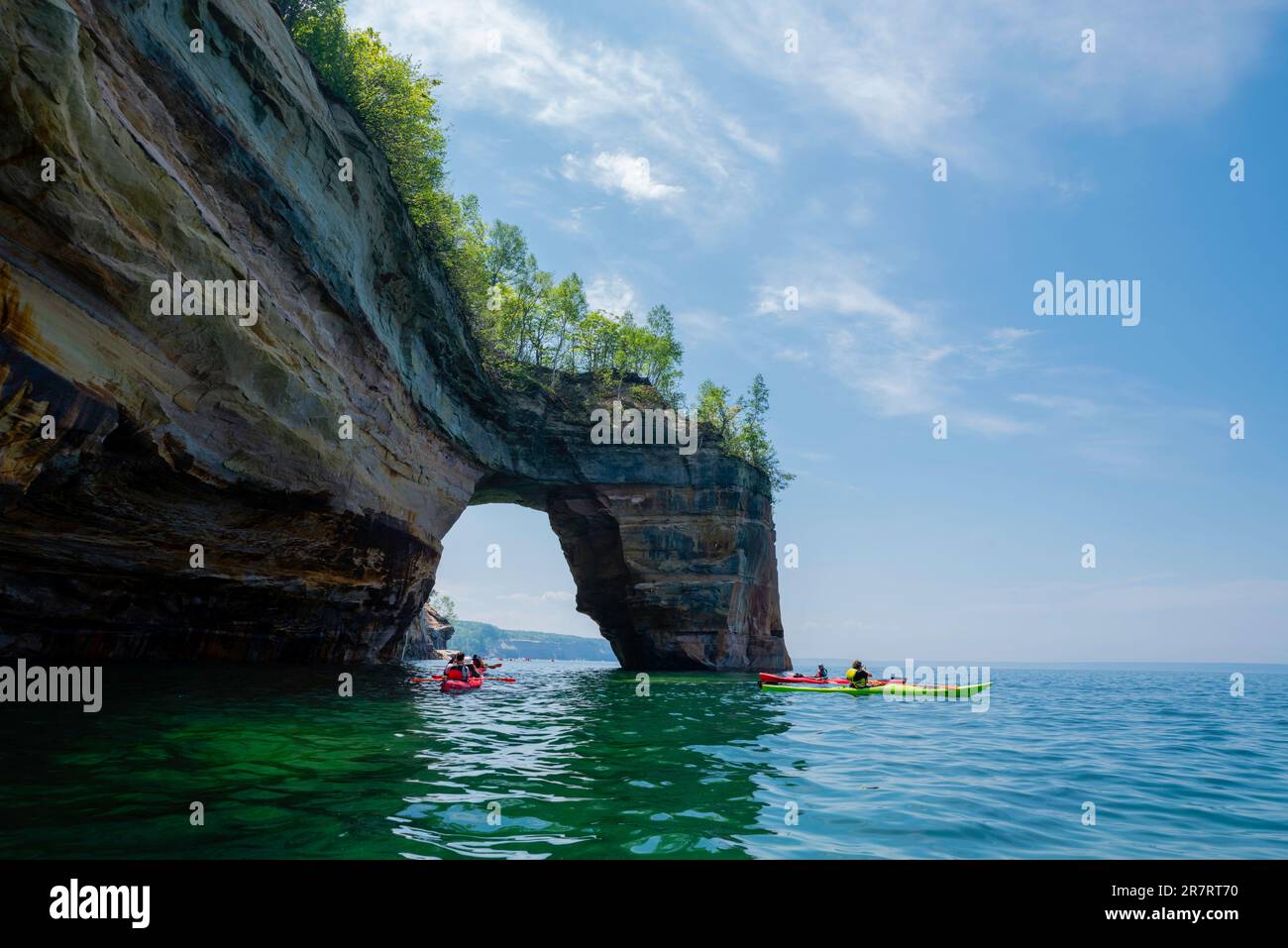 View of Lover's Leap. Exploring with a kayak, Pictured Rocks National ...