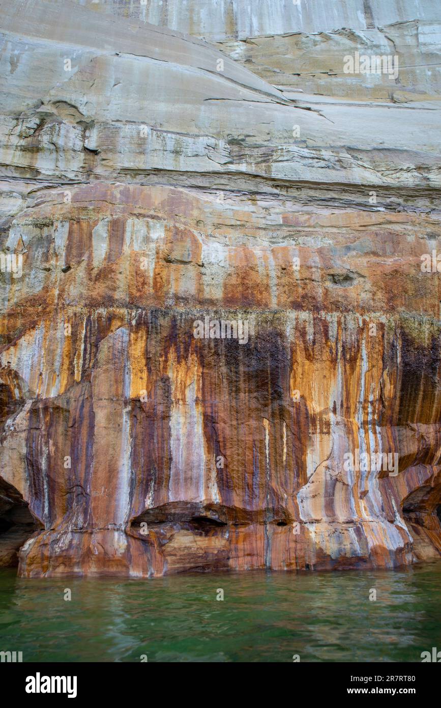 Exploring with a kayak, Pictured Rocks National Lakeshore, Munising ...