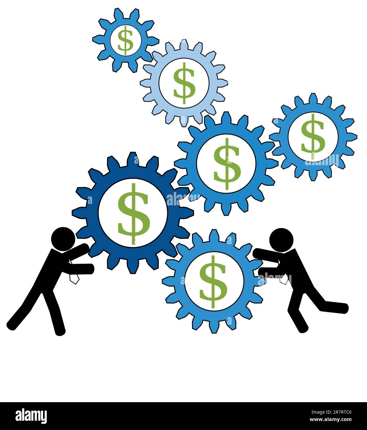 Business gear teamwork Stock Vector Images - Alamy