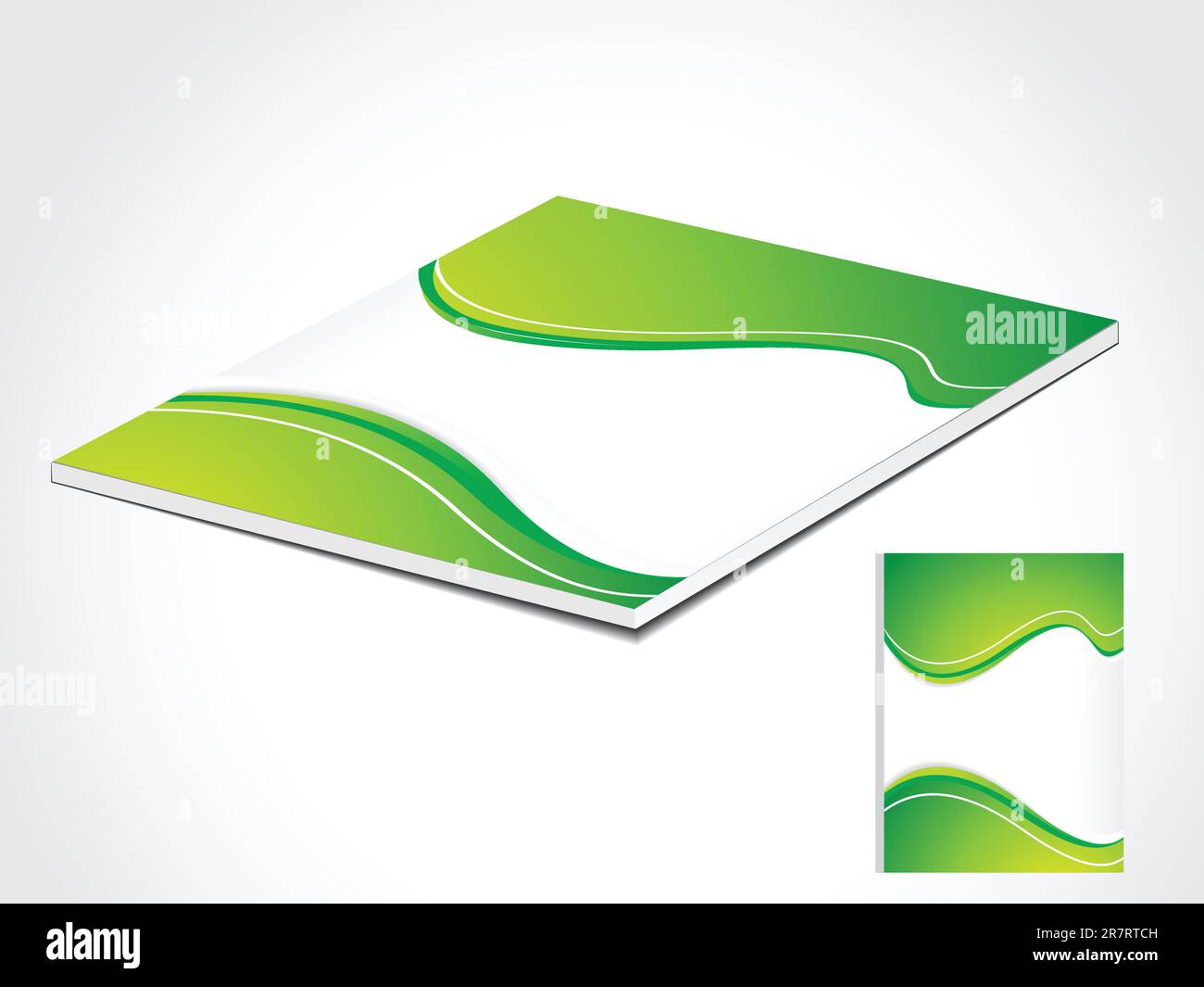 abstract green book cover vector illustration Stock Vector Image & Art ...