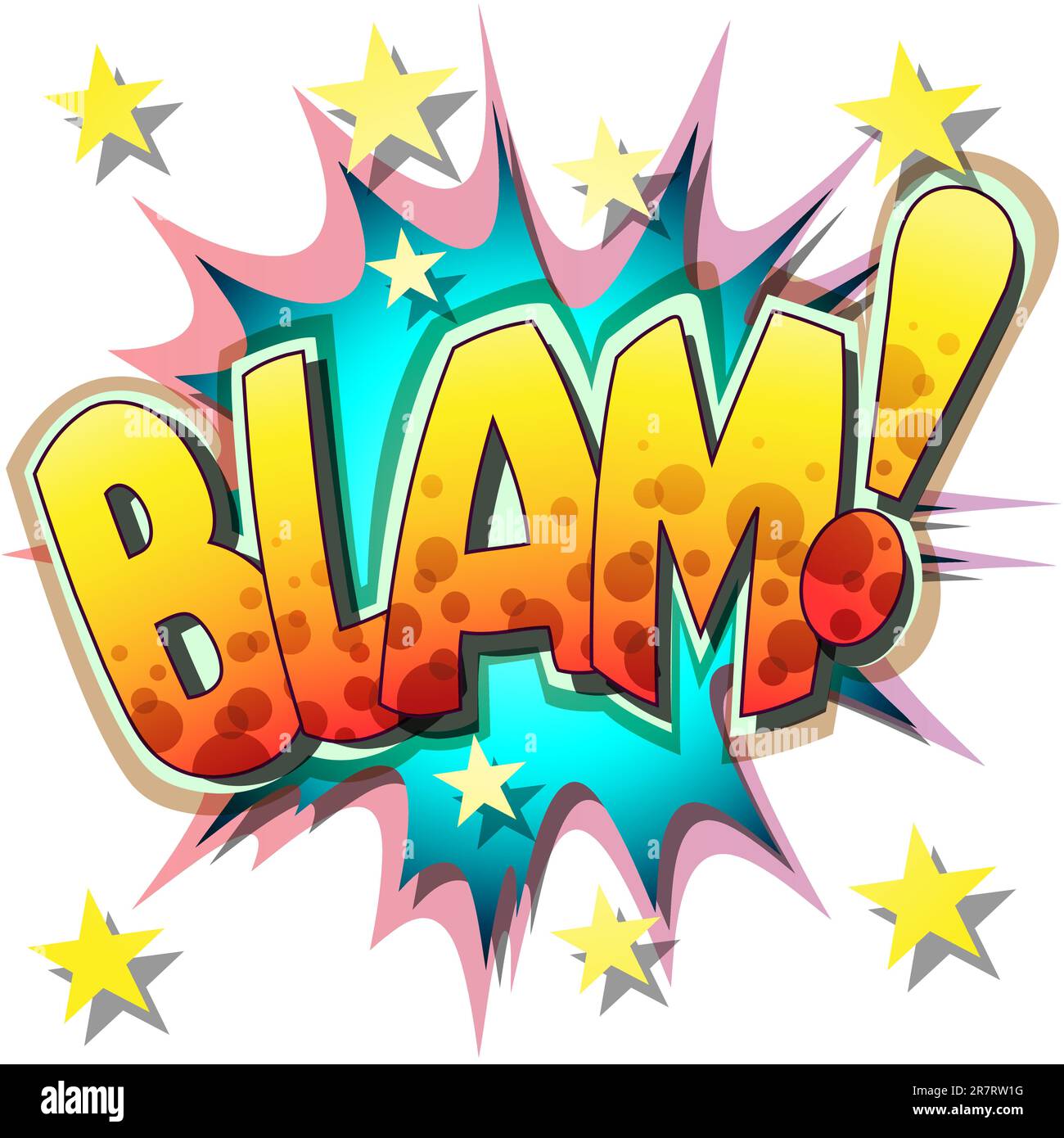Splat bang comic Stock Vector Images - Alamy