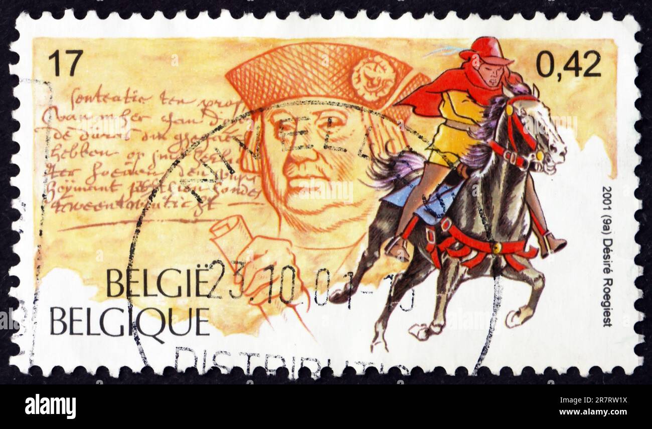 BELGIUM - CIRCA 2001: a stamp printed in Belgium shows Franz von Taxis ...