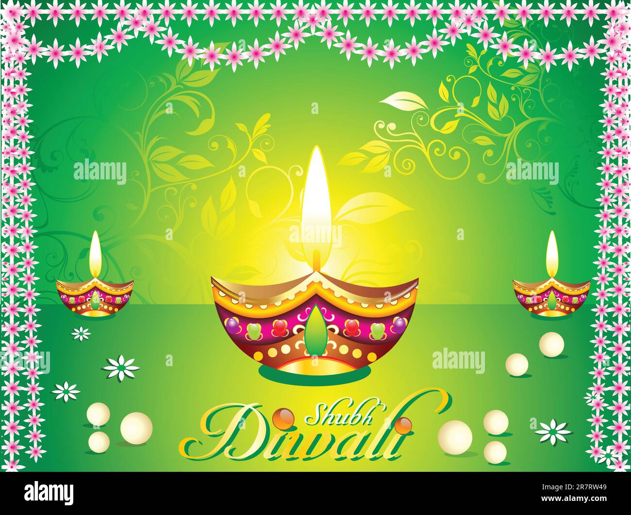 abstract diwali background vector illustration Stock Vector Image & Art ...