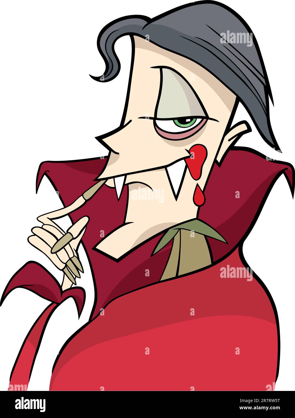 Cartoon vampire man hi-res stock photography and images - Alamy