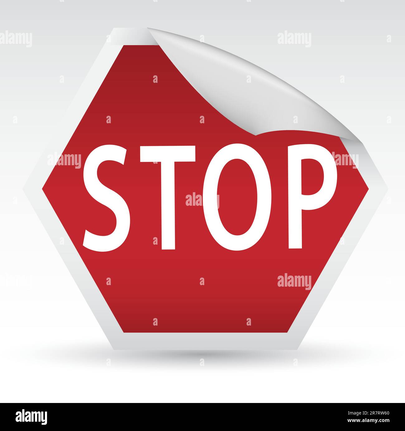 vector illustration of a stop sign Stock Vector Image & Art - Alamy
