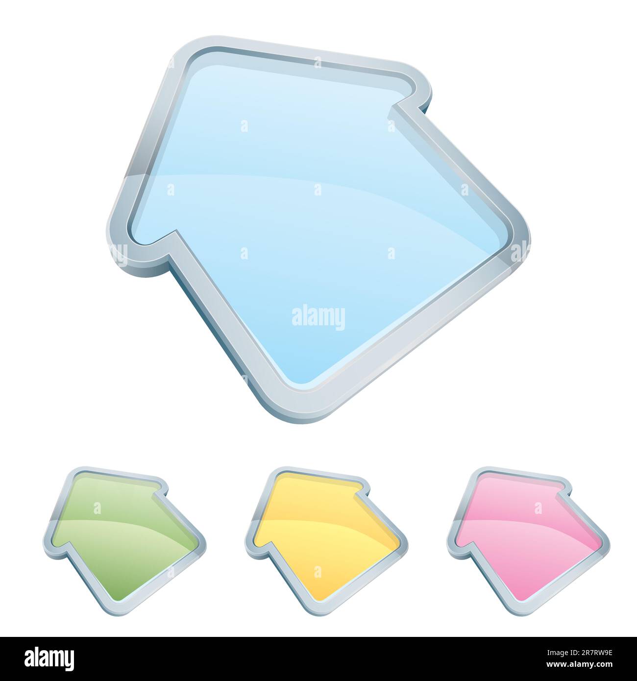 Home icon set in 4 transparent colors Stock Vector Image & Art - Alamy