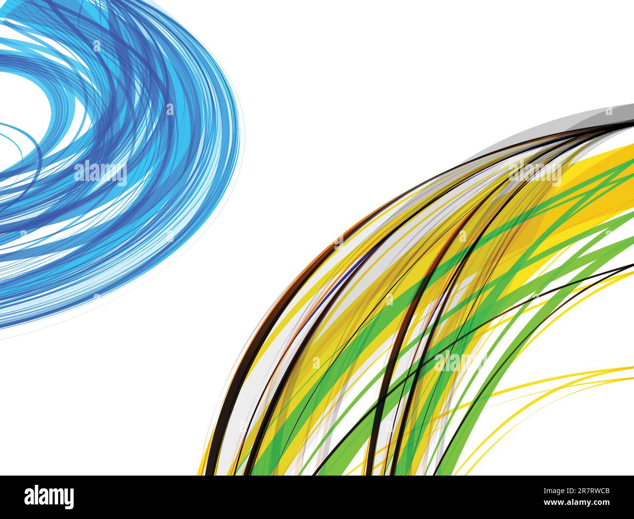 abstract multi color wave backgorund vector illustration Stock Vector ...