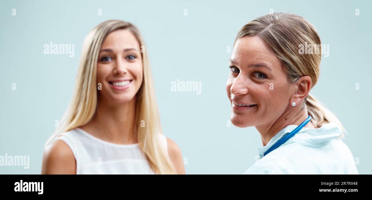 Blonde doctor genuinely caring for her patient, prioritizing physical ... Blonde doctor genuinely caring for her patient, prioritizing physical ...