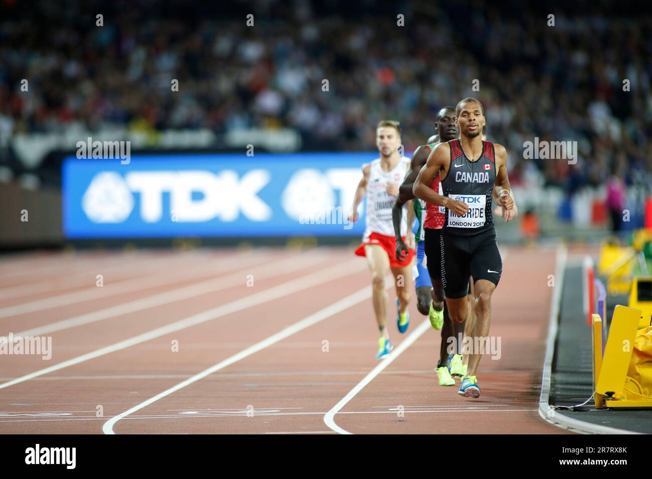 Brandon McBride participating in the 800 meter at the World Athletics Championships London 2017 ...