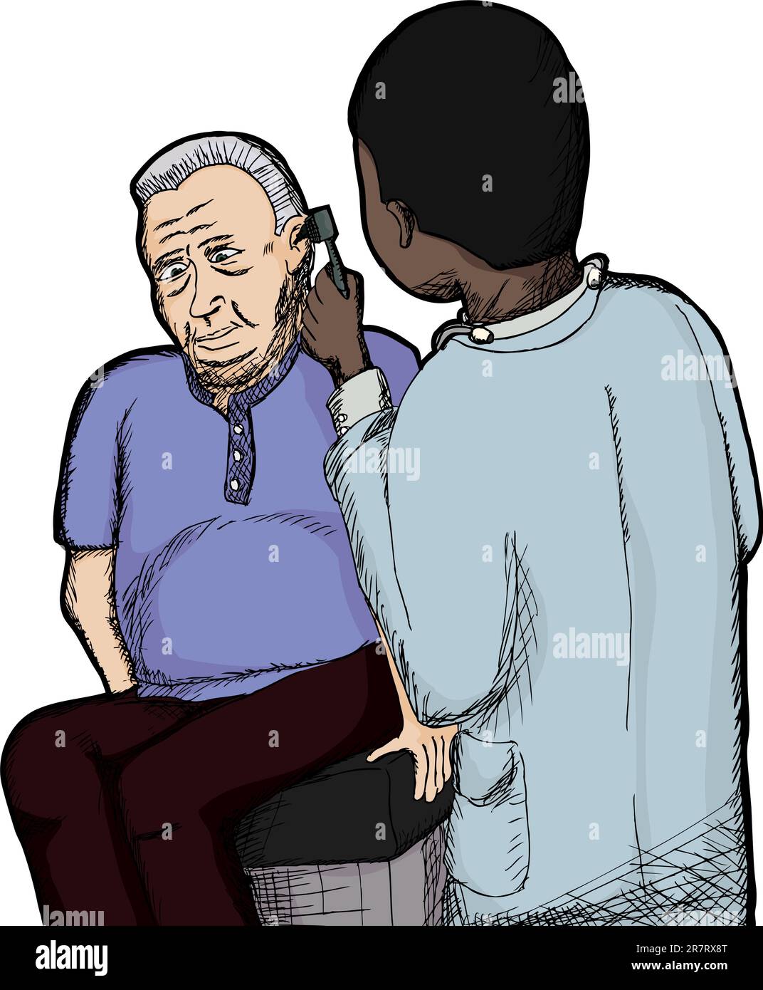 American elderly Stock Vector Images - Alamy