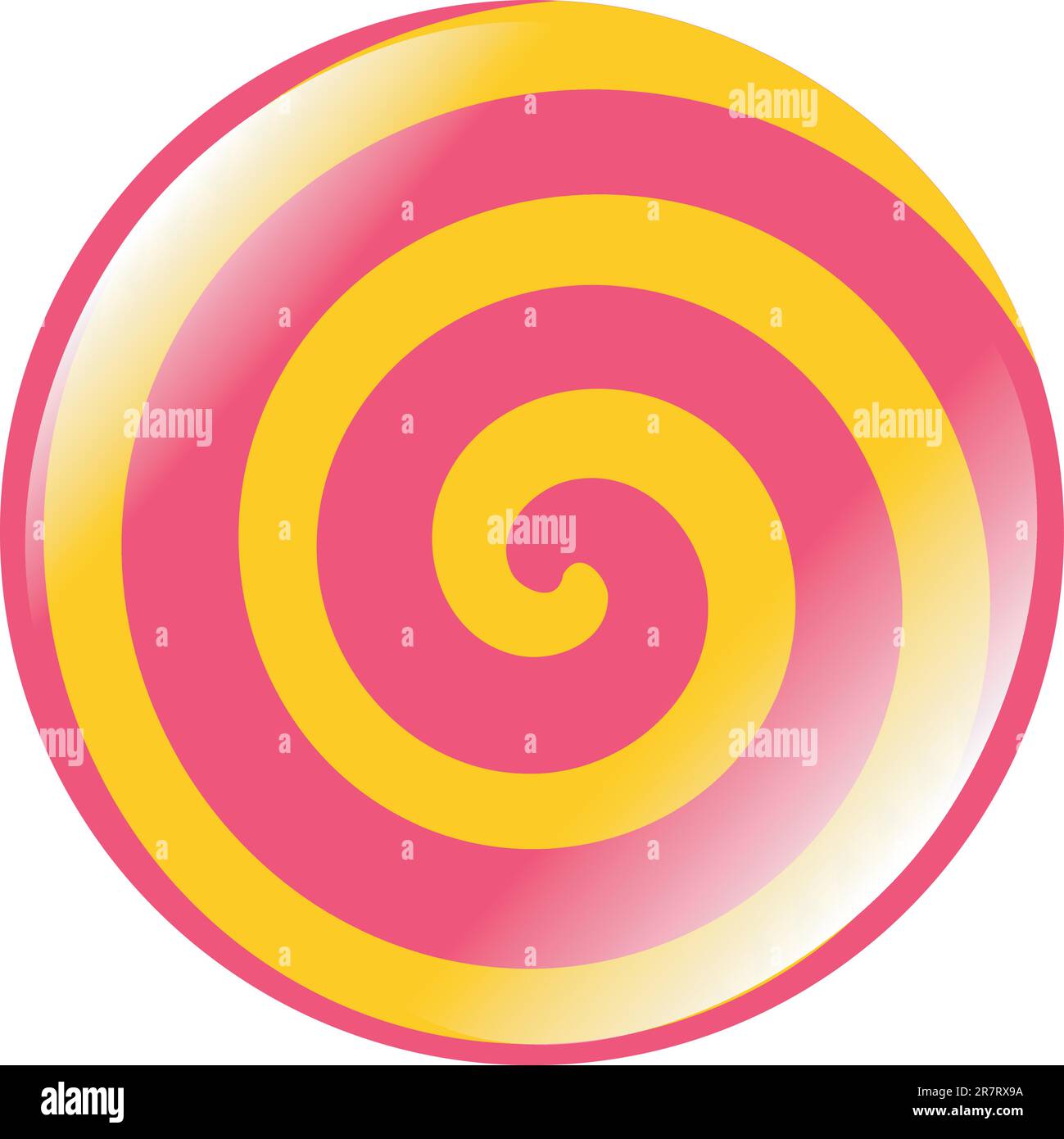 Yellow spiral design Stock Vector Images - Alamy