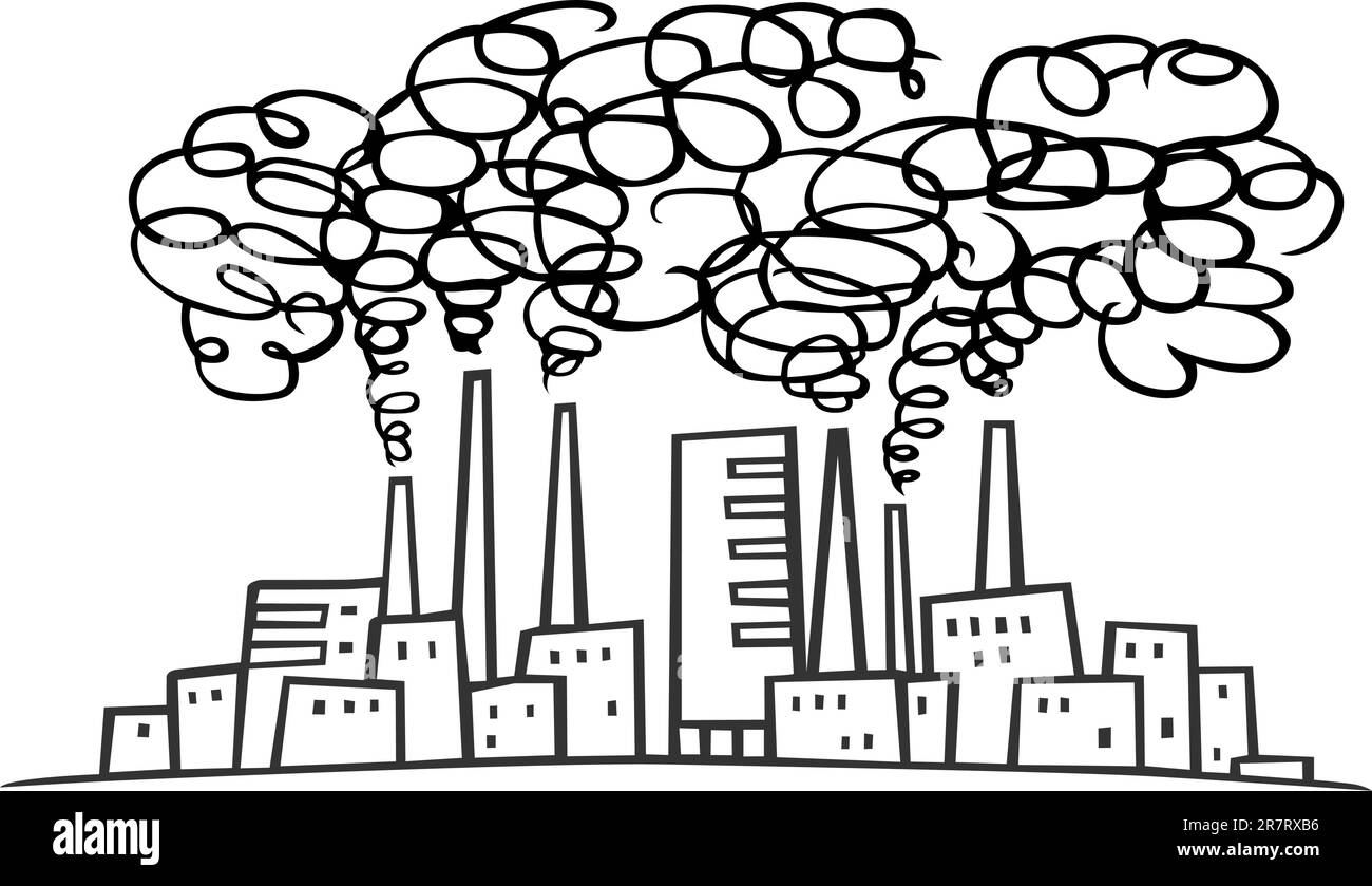 Cartoon factory Black and White Stock Photos & Images - Alamy