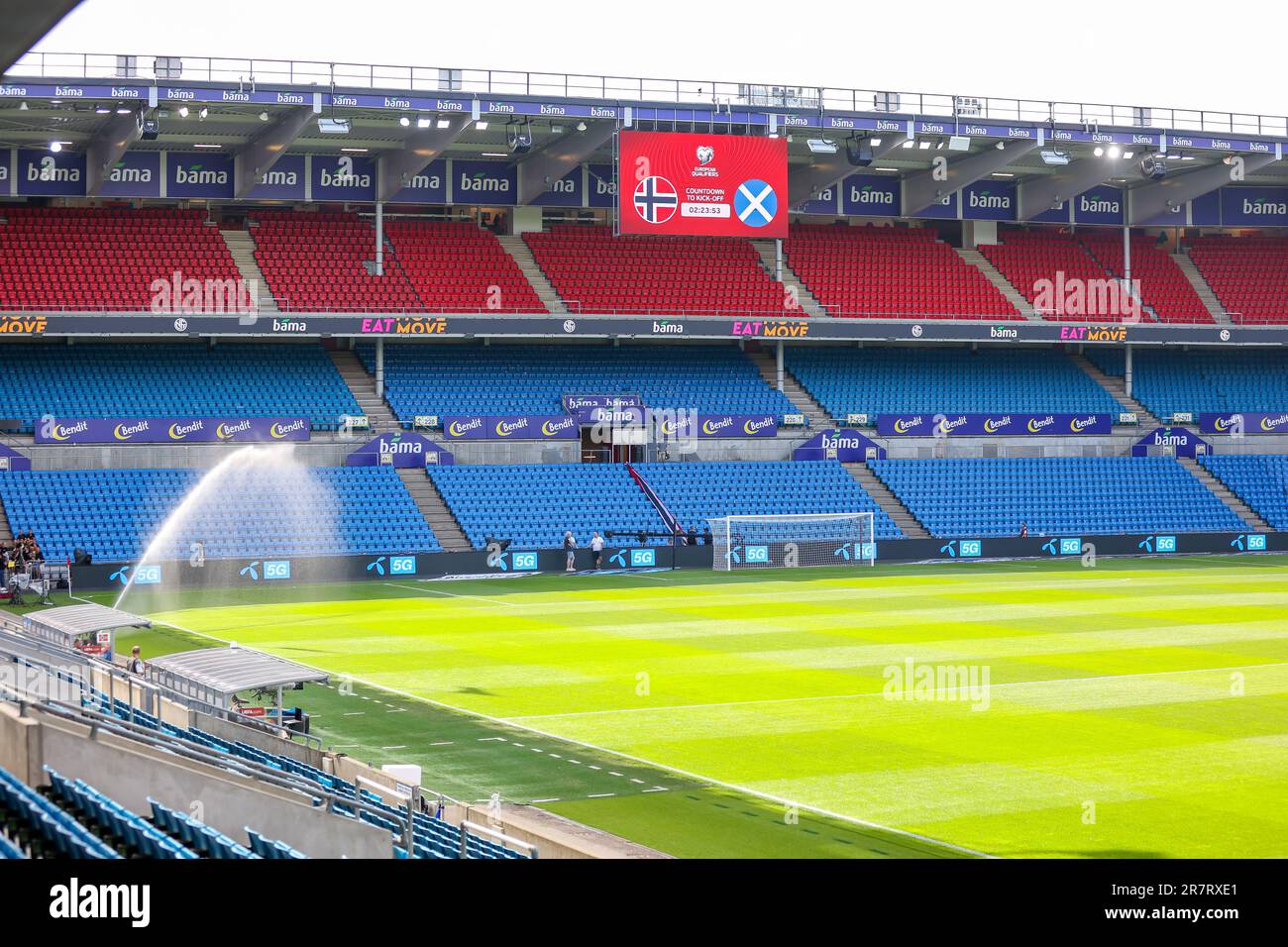 Oslo, Norway, 17th June 2023. Ullevål Stadium ready for the UEFA Euro ...