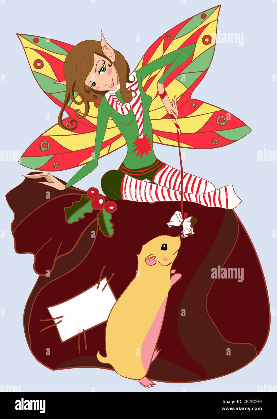 Beautiful winter fairy magic Stock Vector Images - Alamy