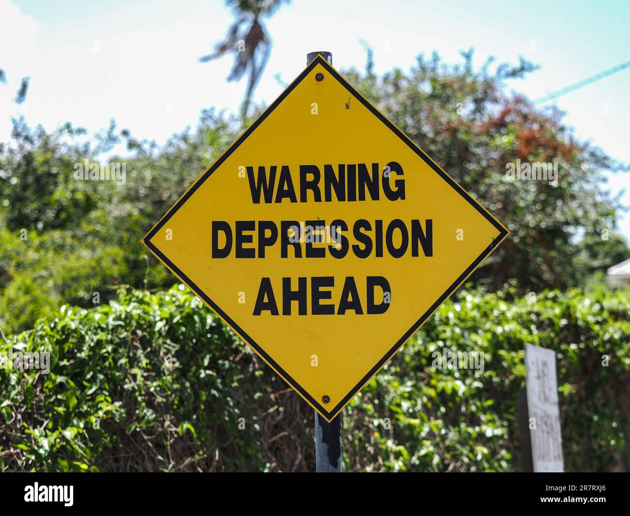 Depression ahead sign hi-res stock photography and images - Alamy