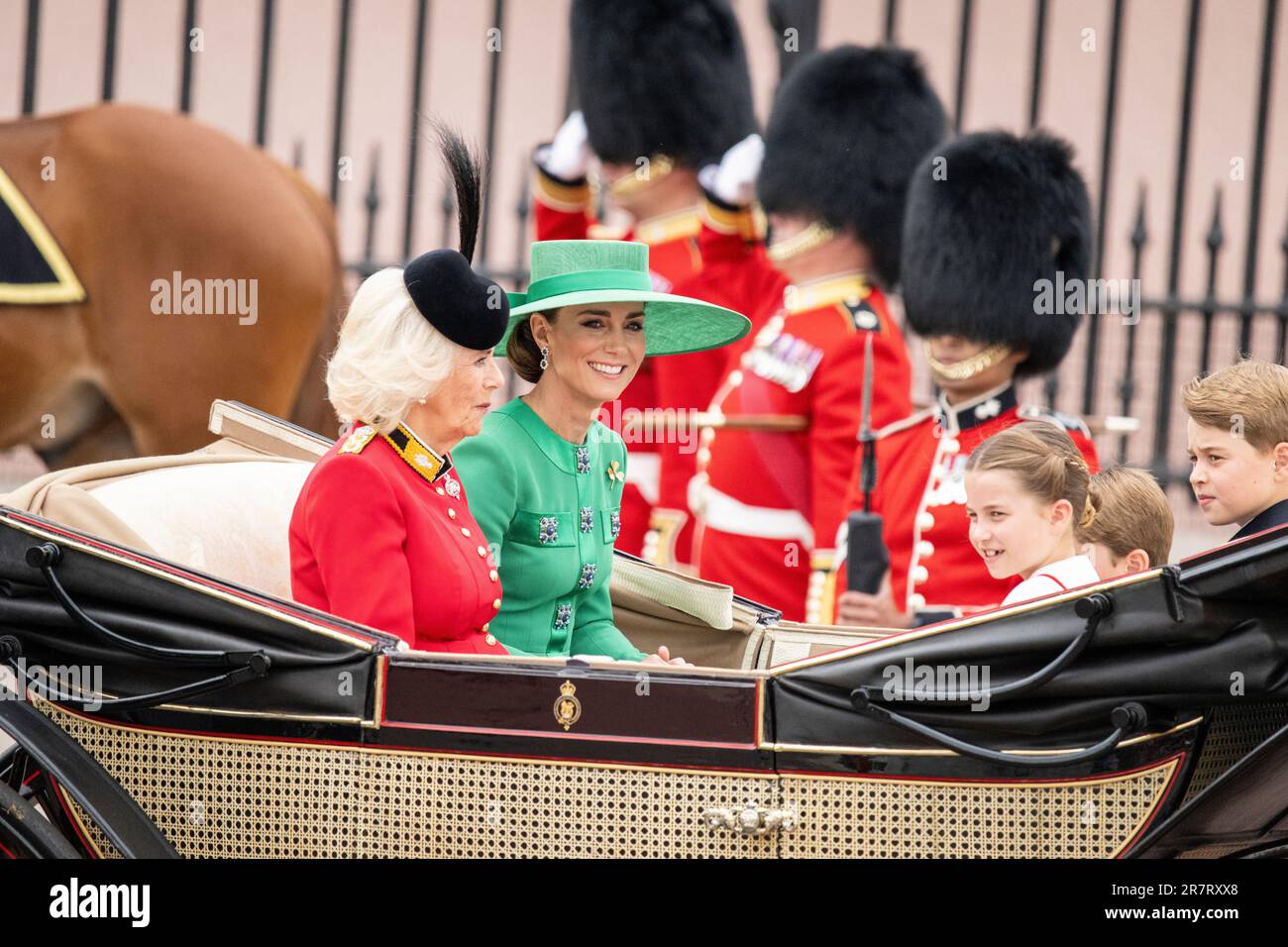 London, UK. 17 June 2023. HM The Queen and HRH The Princess of Wales ...