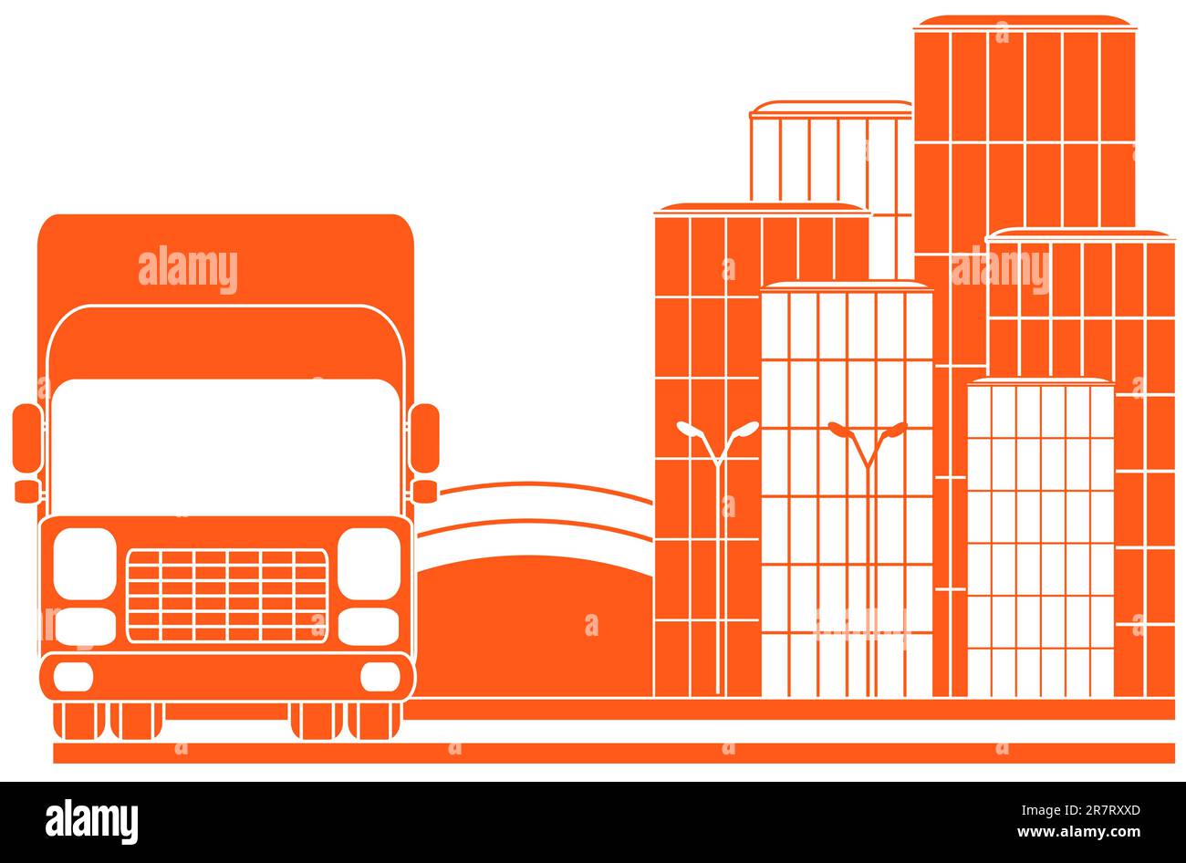 Road sign delivery traffic Stock Vector Images - Alamy