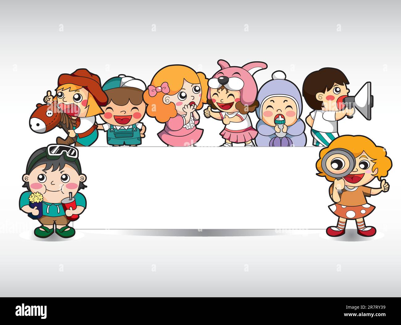 cartoon kid card Stock Vector Image & Art - Alamy