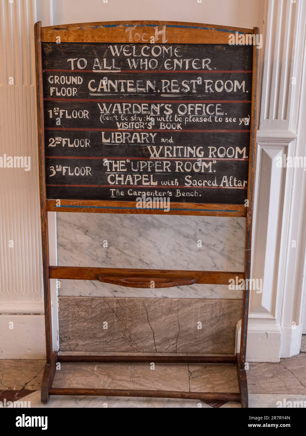 This is the interior of the house and museum at Talbot House in the ...