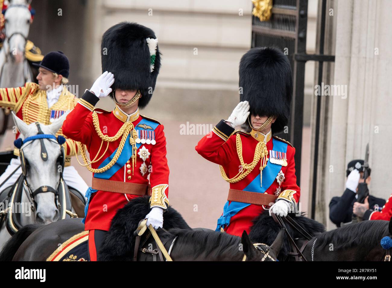 London, UK. 17 June 2023. TRH The Prince of Wales and Prince Edward ...