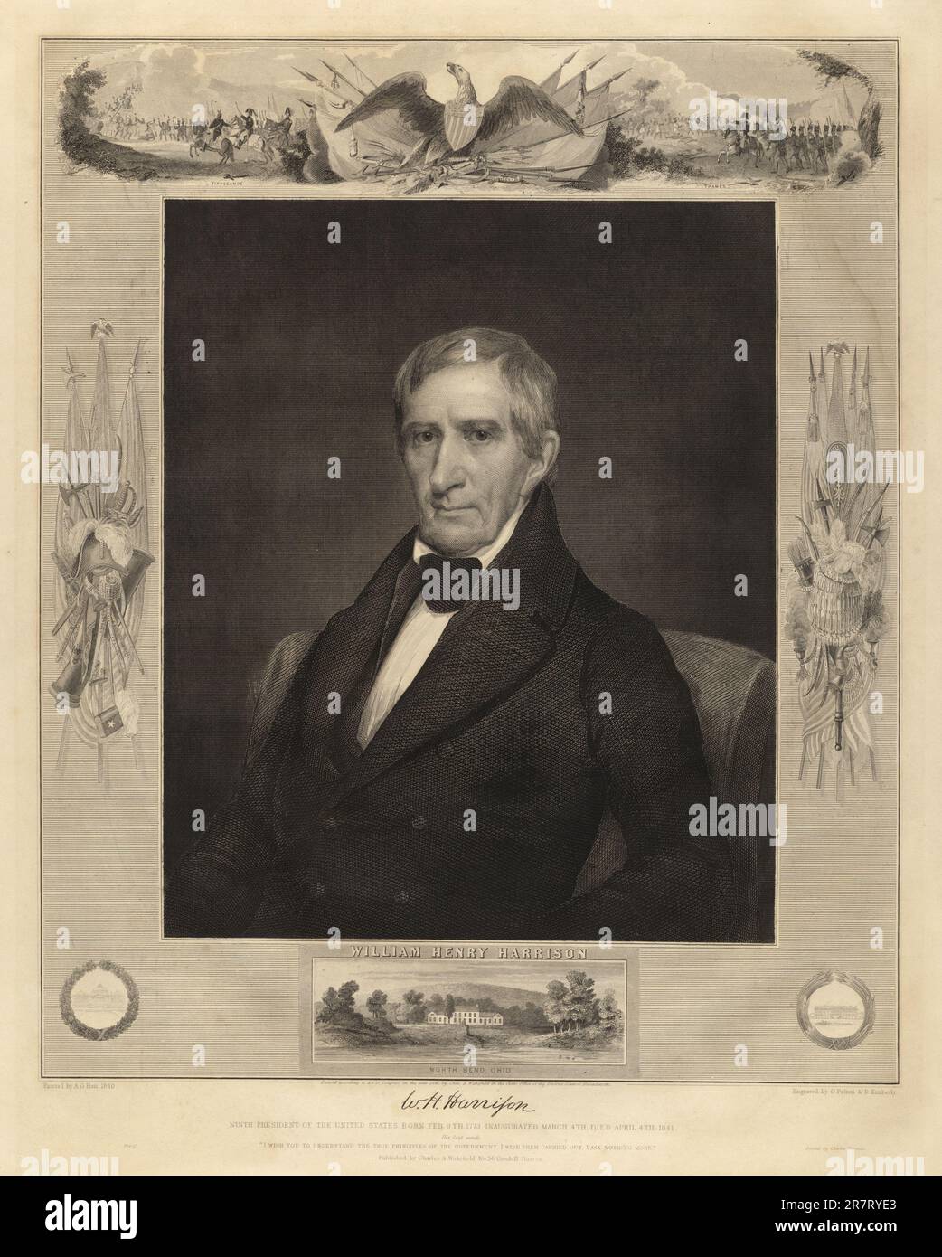 William Henry Harrison 1841 Stock Photo - Alamy