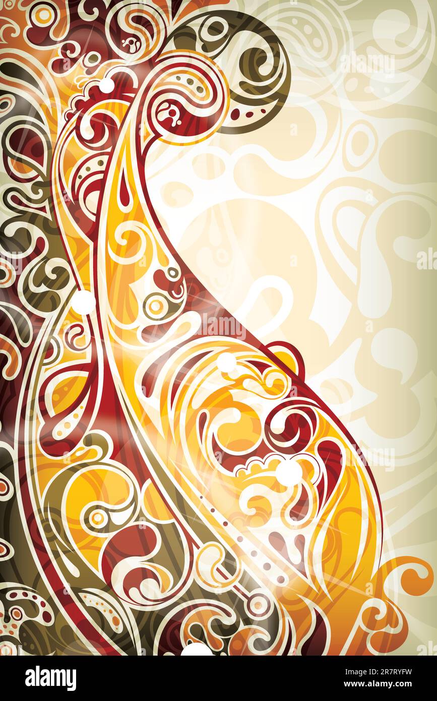 Illustration of abstract curve background Stock Vector Image & Art - Alamy