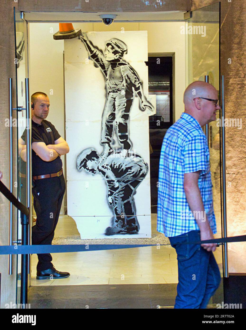 Glasgow, Scotland, UK 17th June, 2023. CUT & RUN the Banksy exhibition ...