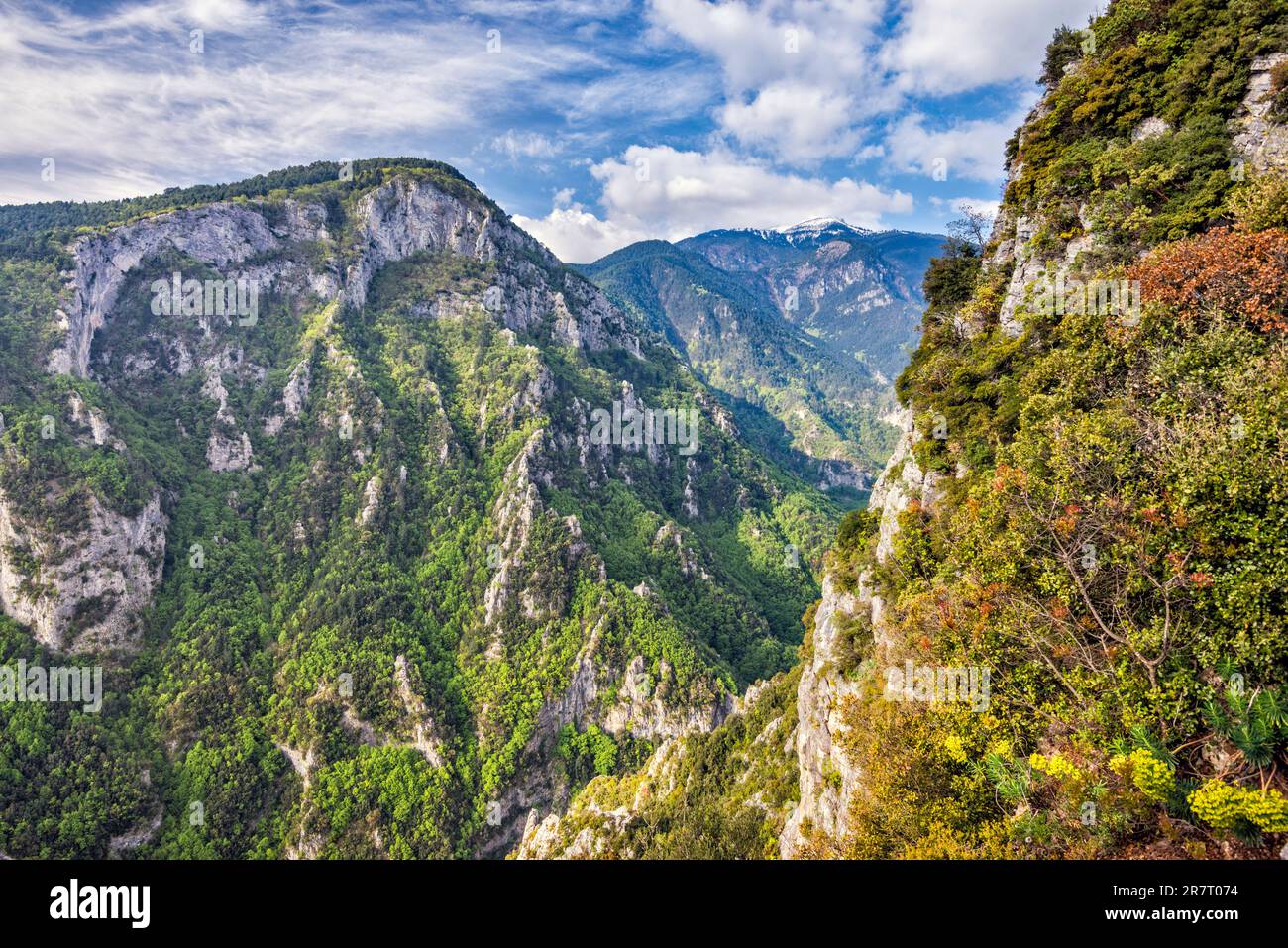 Enipeas River Gorge, Zilnia ridge, Mount Olympus range, Mount Olympus ...