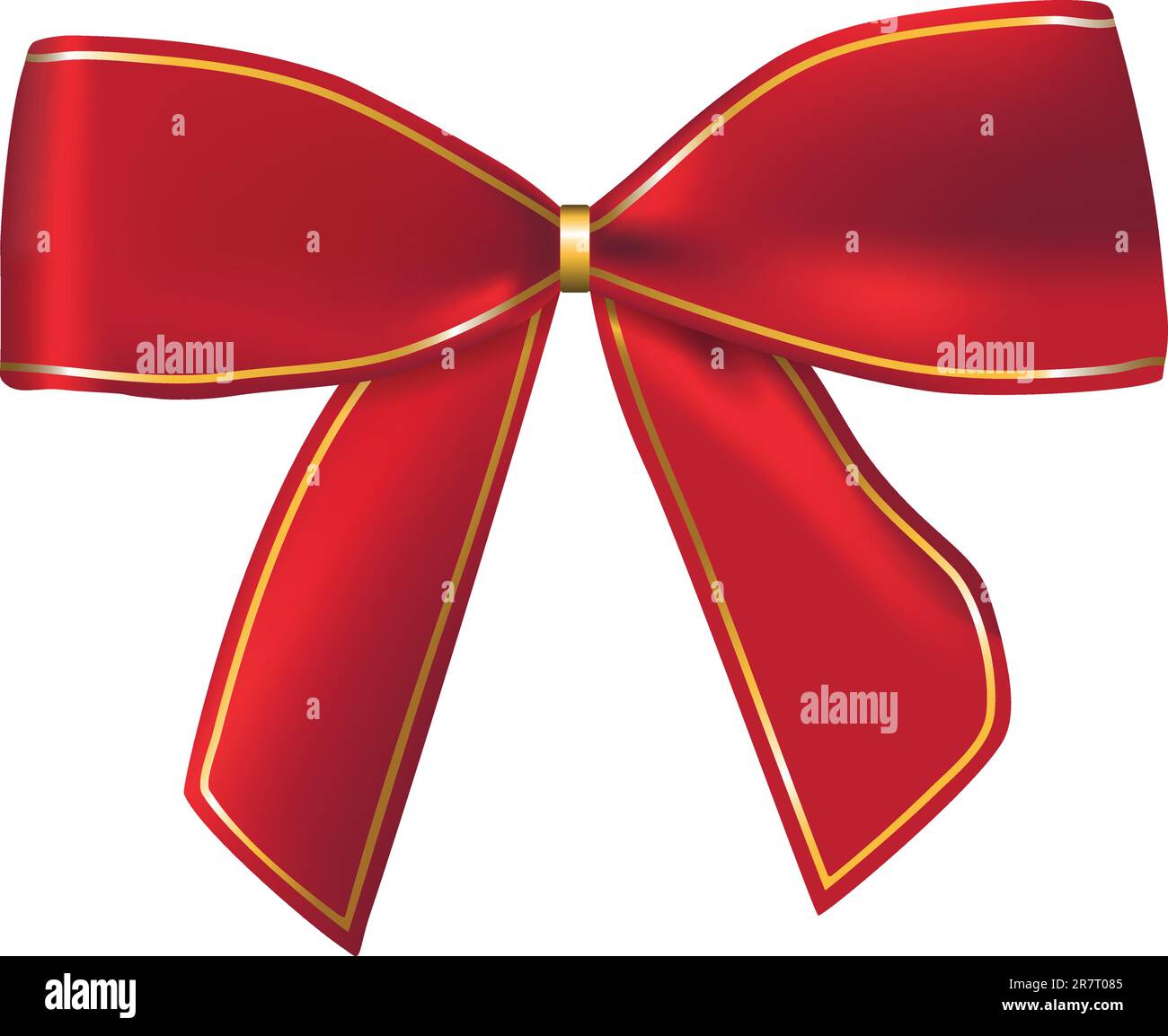 Nice red gift bow for celebration decorations and gift cards. Ribbon ...