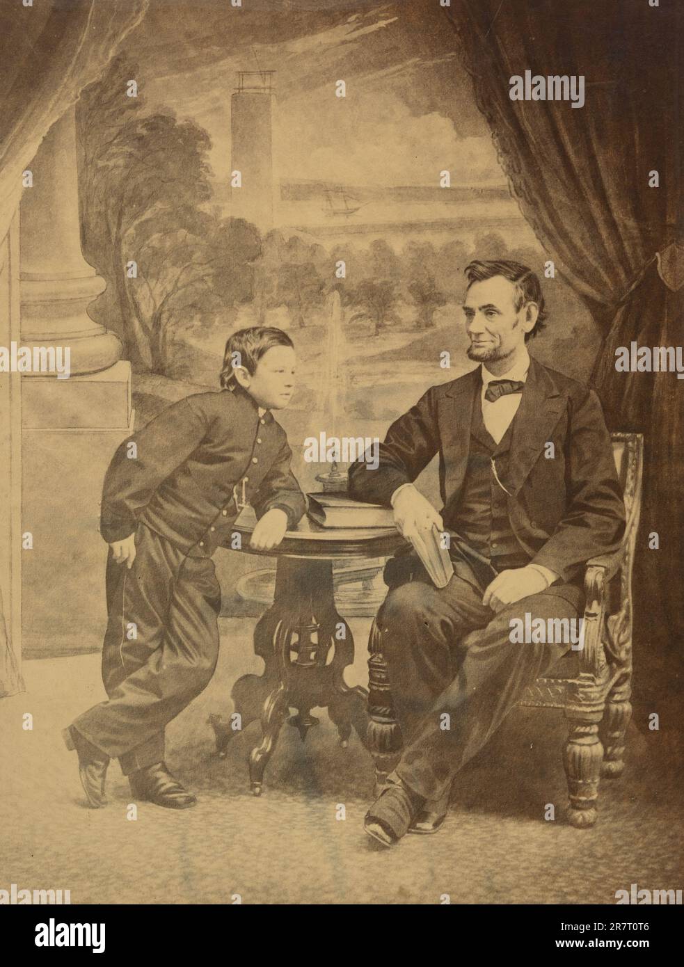 President abraham lincoln reading hi-res stock photography and images ...