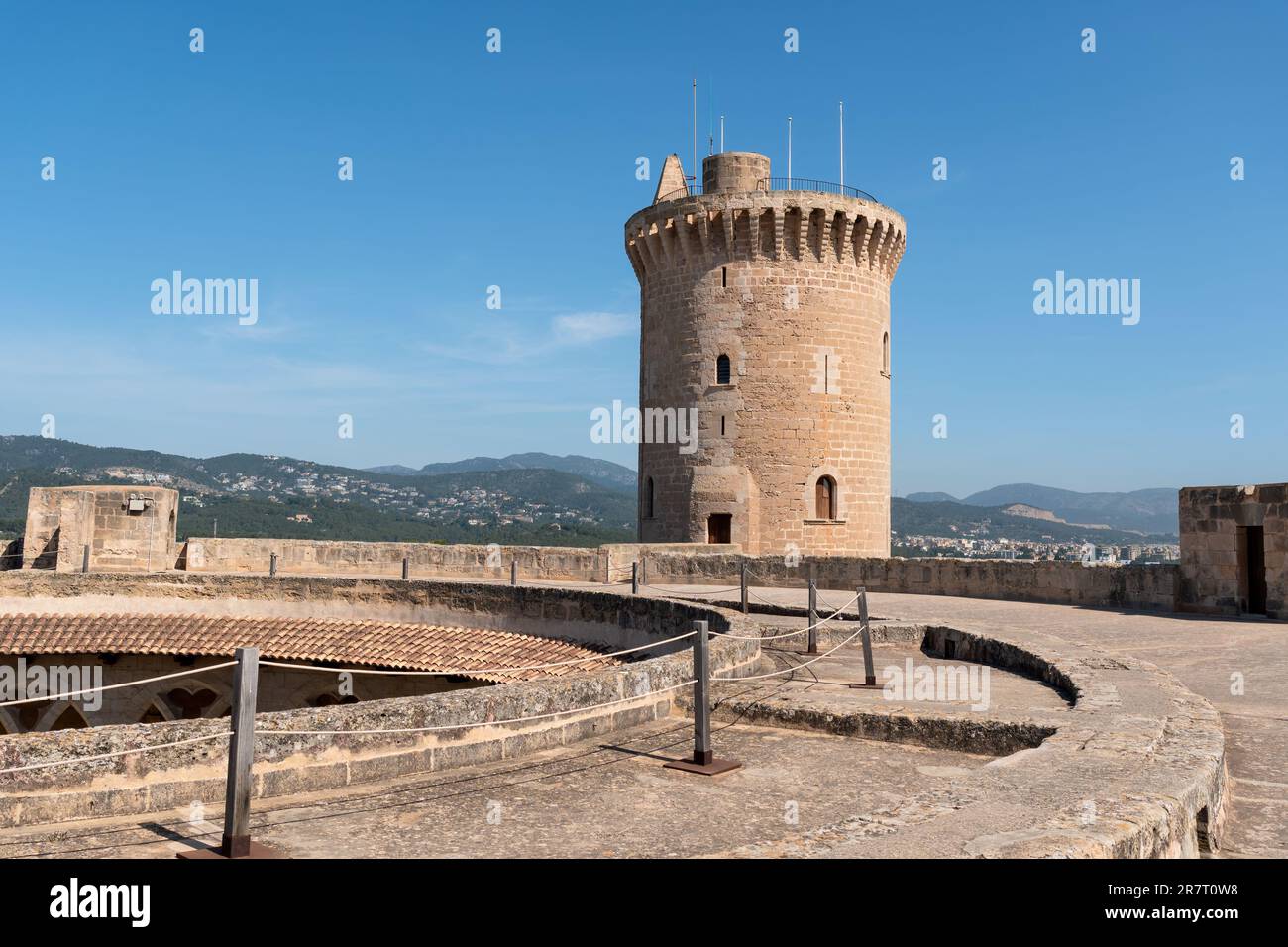 Round spanish castle hi-res stock photography and images - Alamy