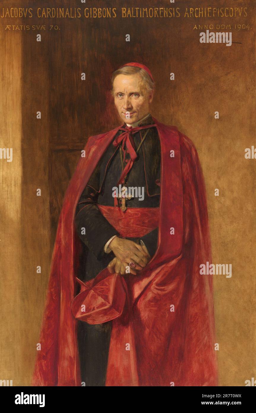 Cardinal James Gibbons 1904 Stock Photo - Alamy