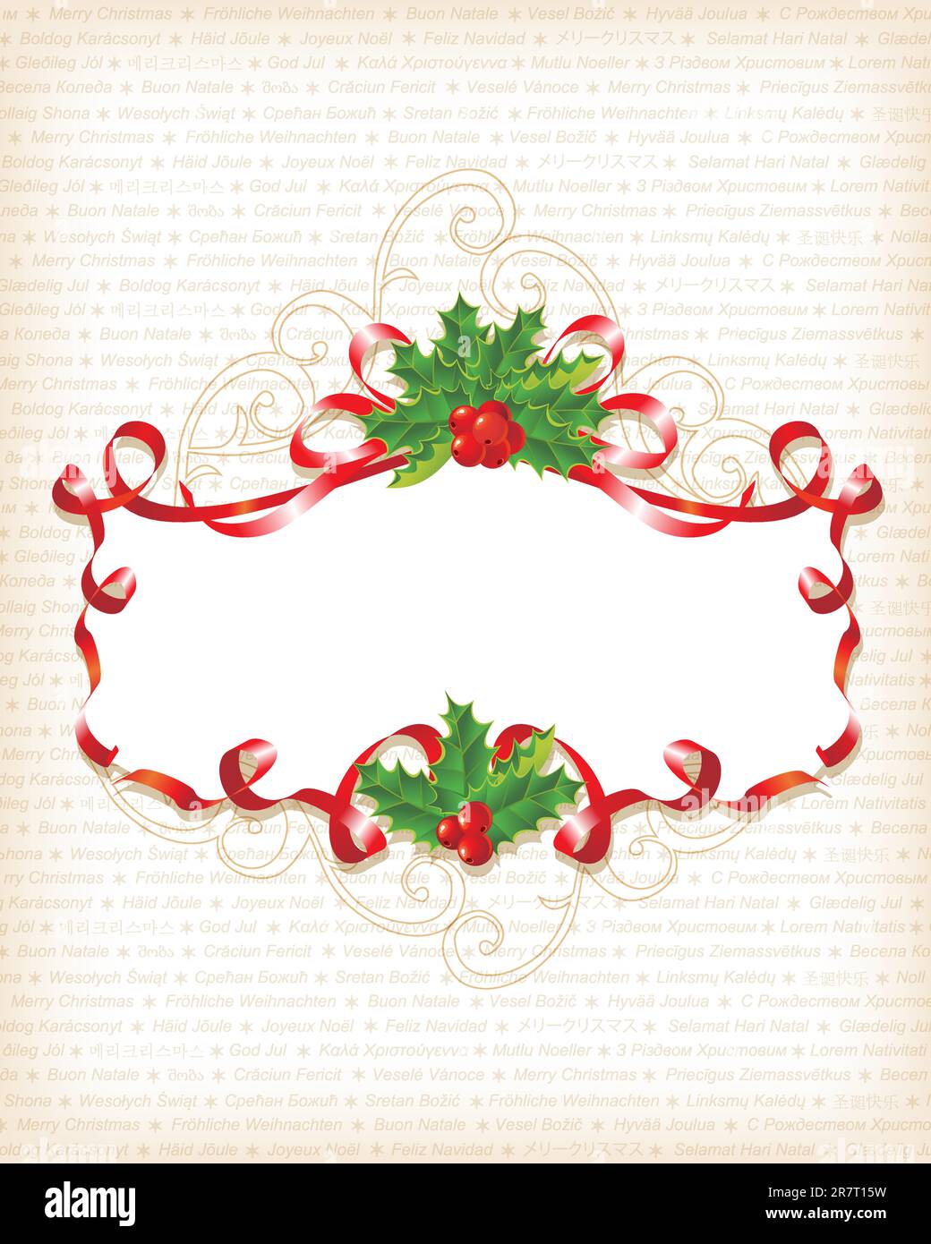 Holly banner Stock Vector Images - Alamy