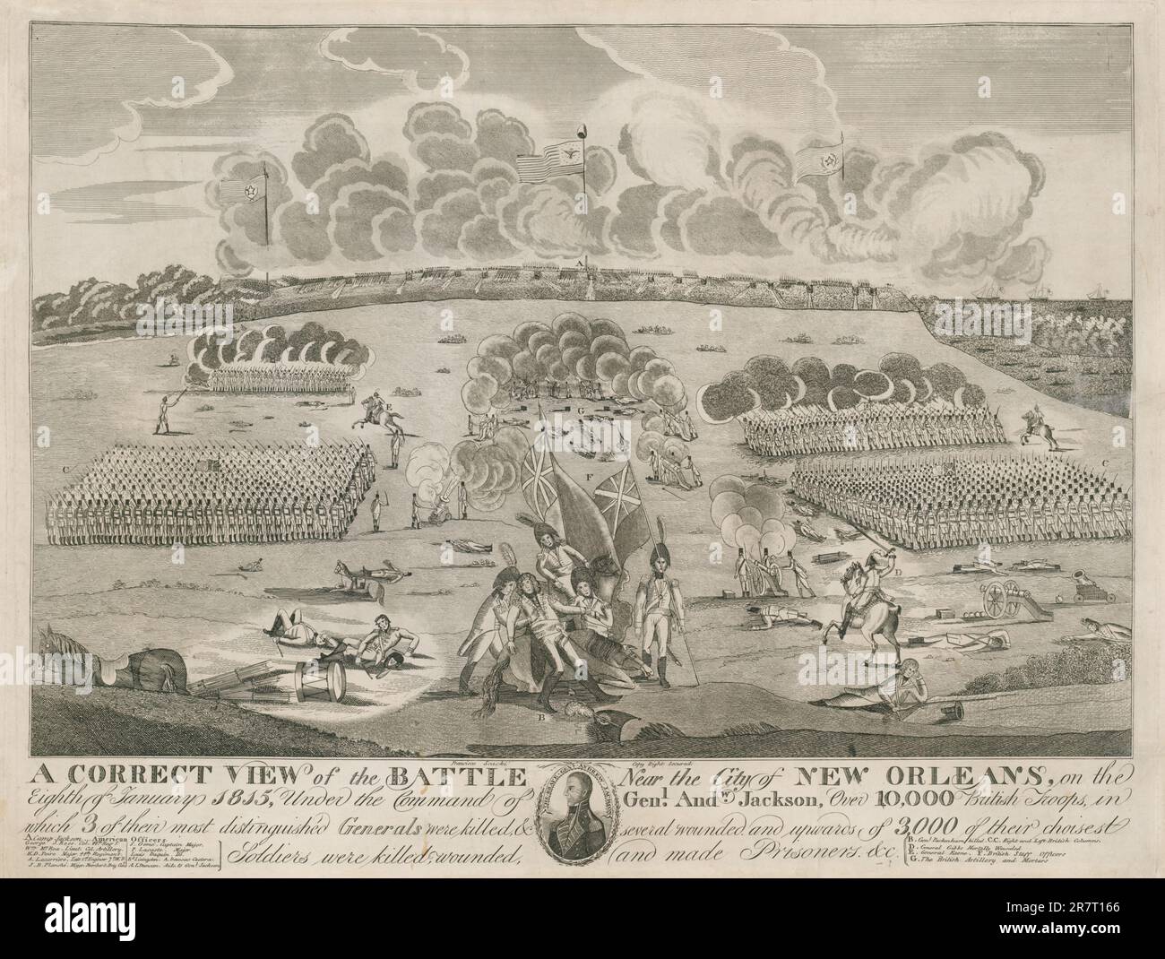 A Correct View of the Battle Near the City of New Orleans, January 8 ...