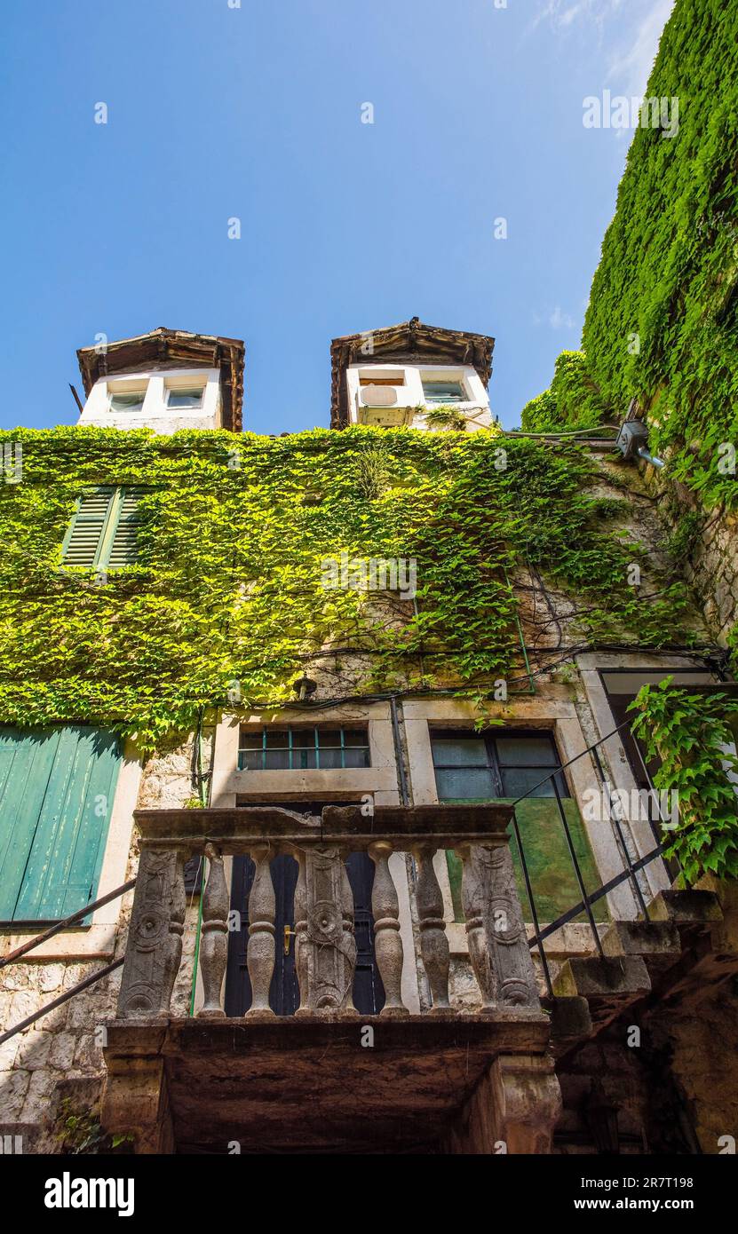 An historic residential building in a quiet back street in the city of ...