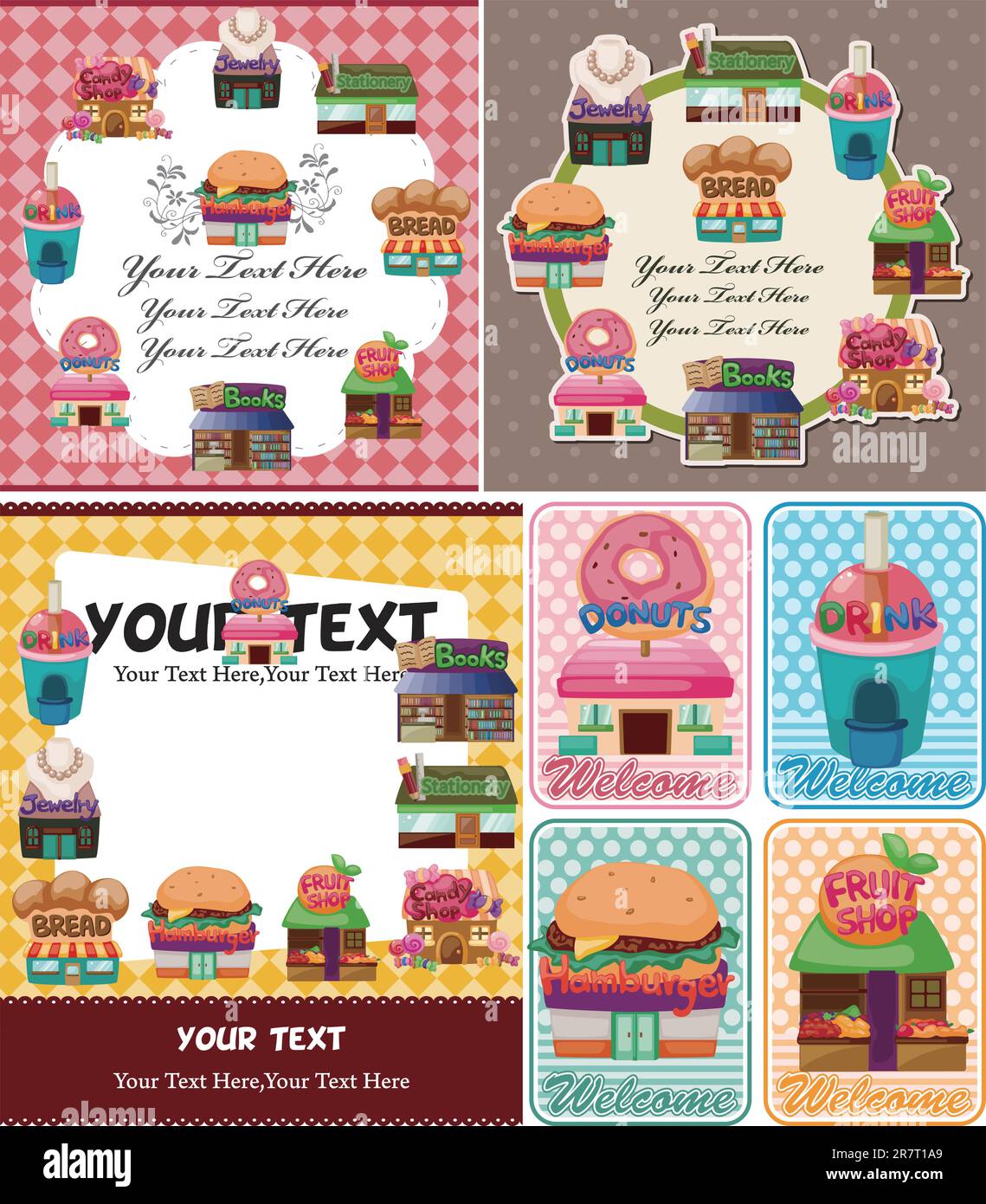 cartoon shop/house card Stock Vector Image & Art - Alamy