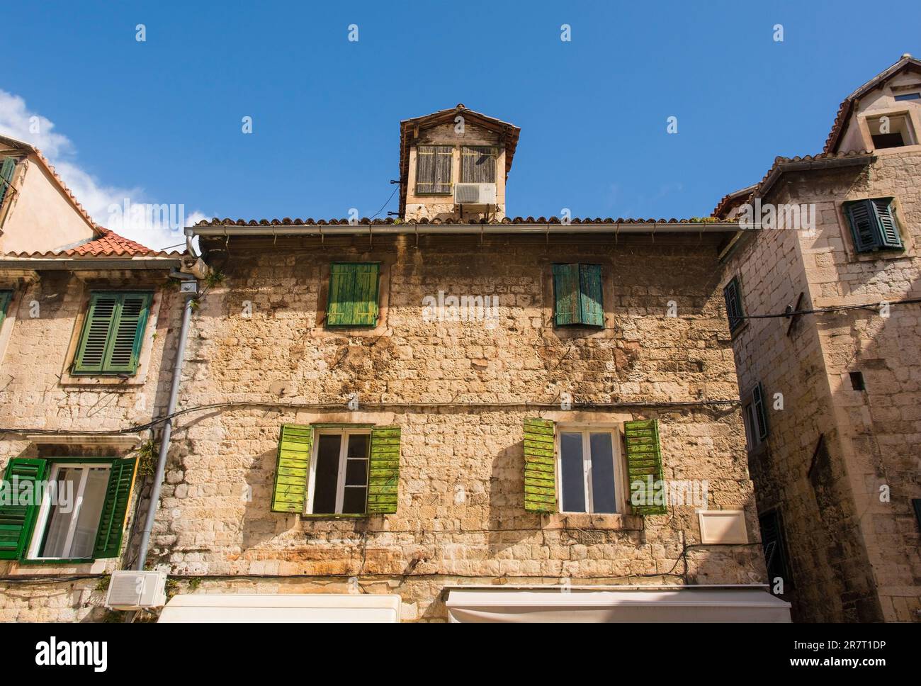 Split, Croatia - Historic residential buildings in Vocni Trg or Fruit ...