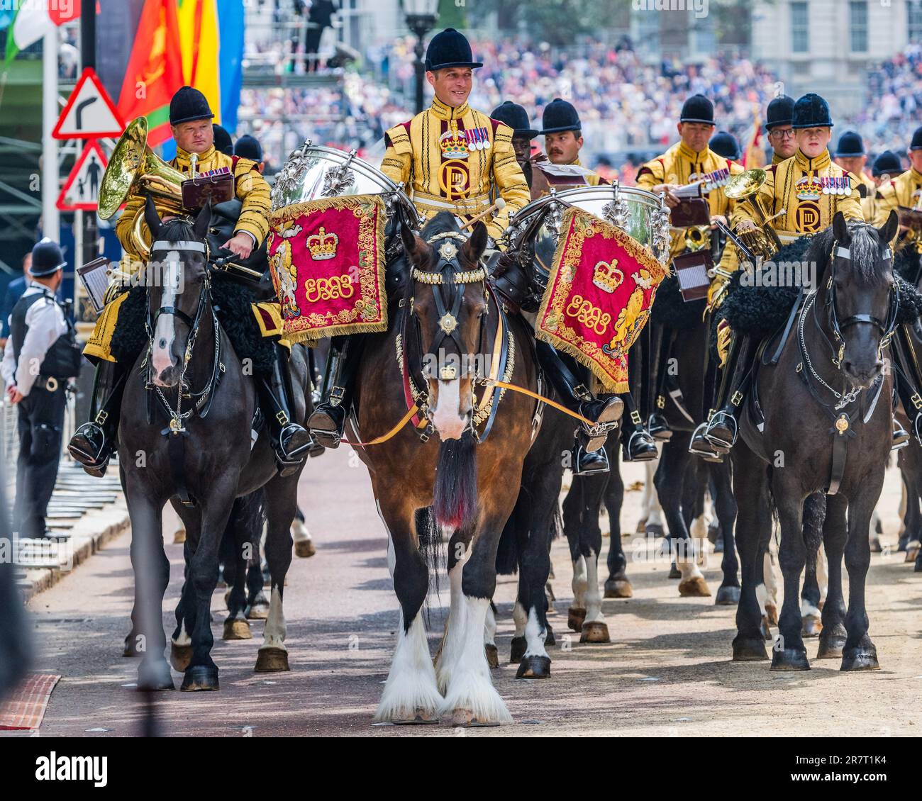 London, UK. 17th June, 2023. Major Juno the first Drum horse Mare ...