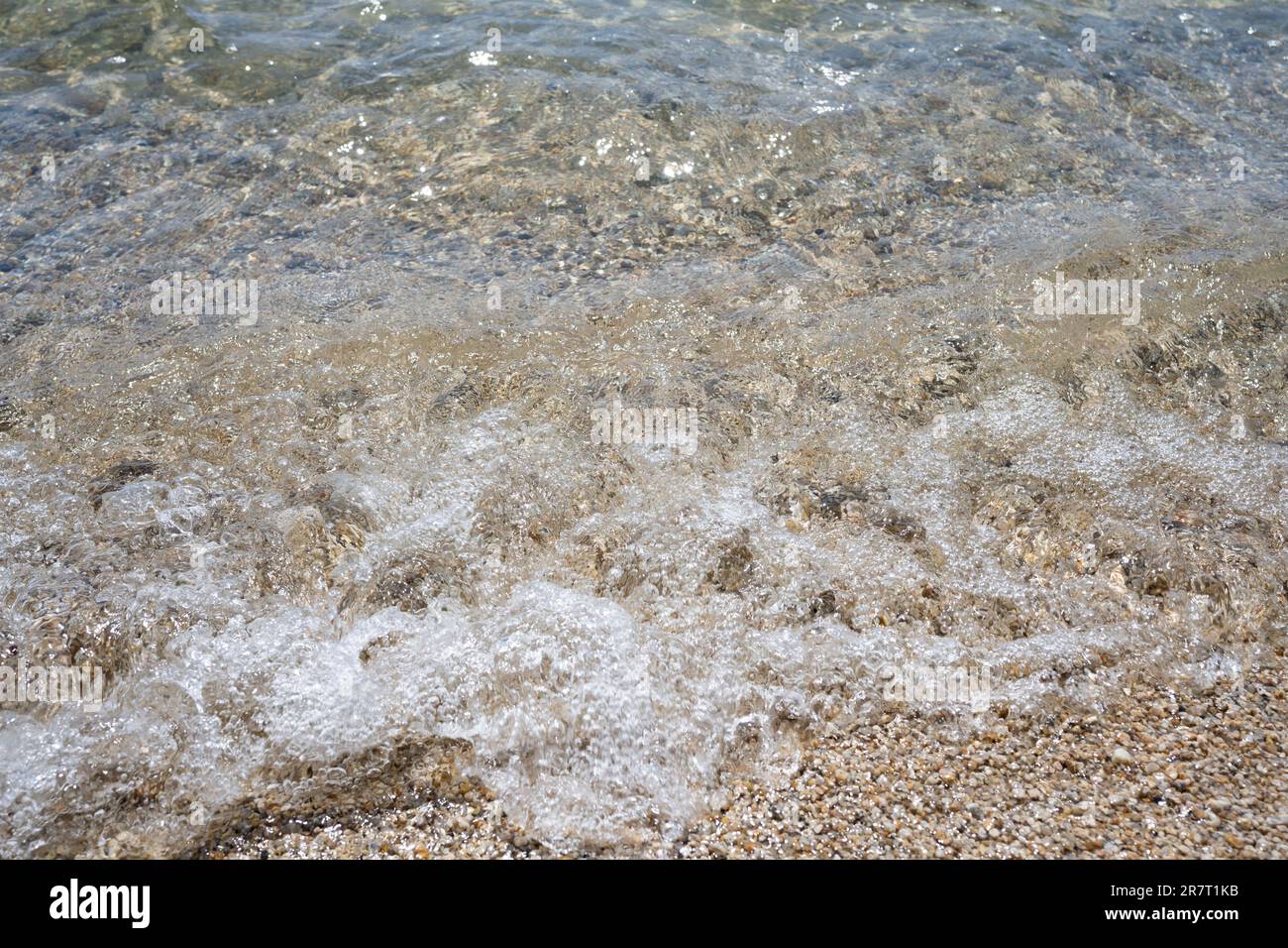 Otsu, Shiga Prefecture, Japan. 19th Mar, 2023. Waves crashing on the ...