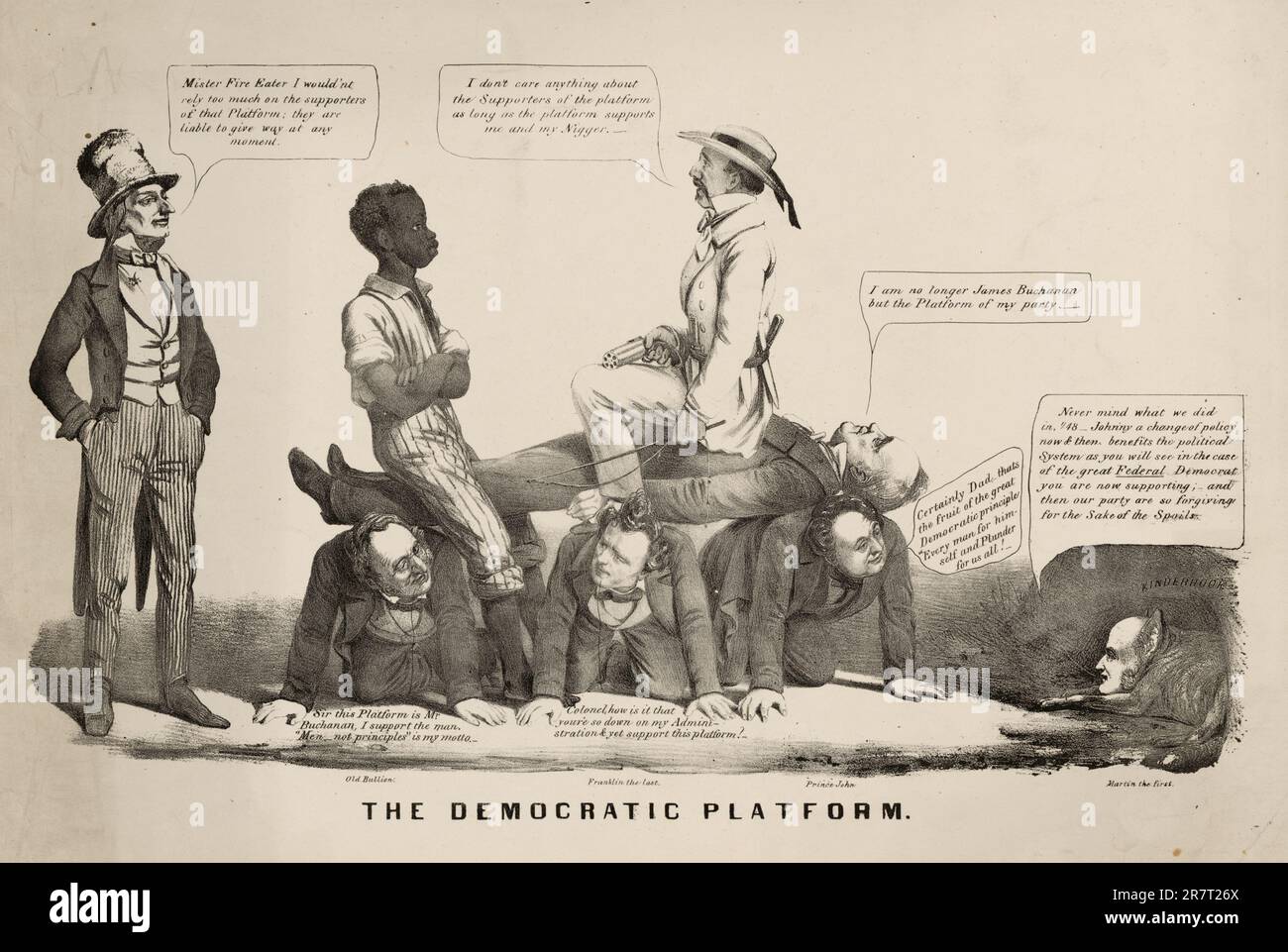Democratic Platform c. 1856 Stock Photo - Alamy