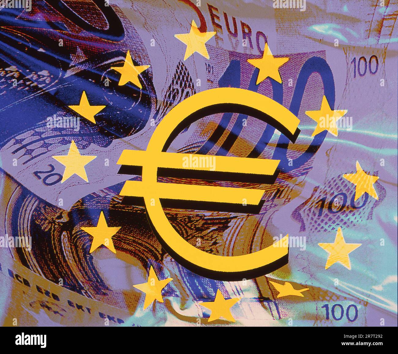 Euro symbol and bank bills Stock Photo - Alamy